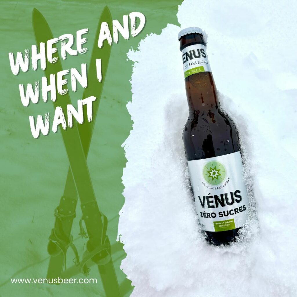 Vénus Beer 1 ère bière sans sucre au monde
